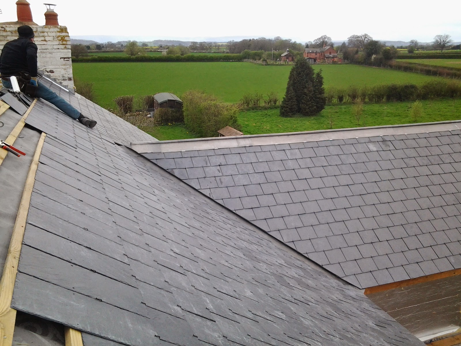 James Robson Building and Design: Slate roofing, Allensmore