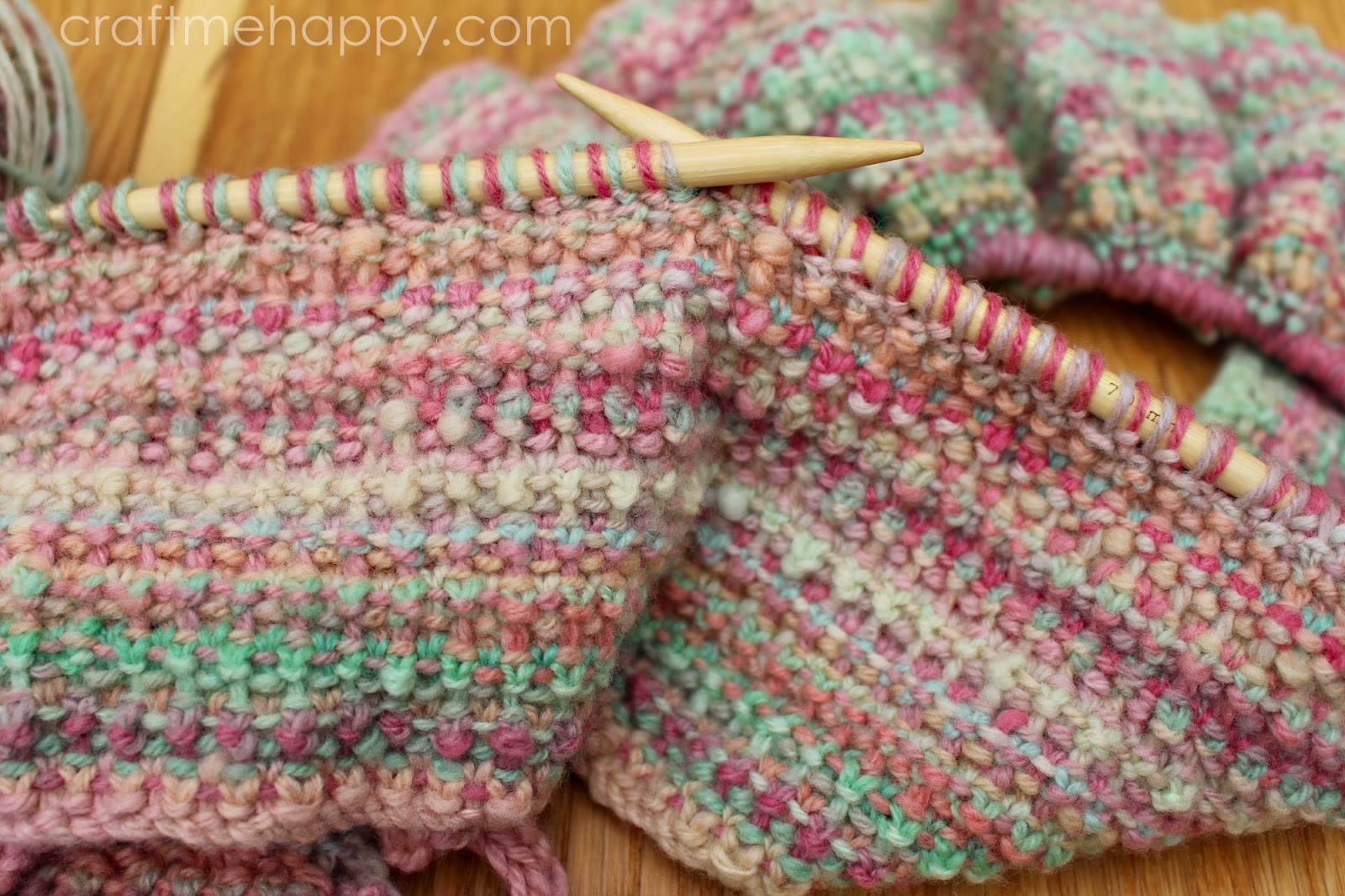 Knitted Bouclé Stitch | Craft me Happy!: Knitted Bouclé Stitch