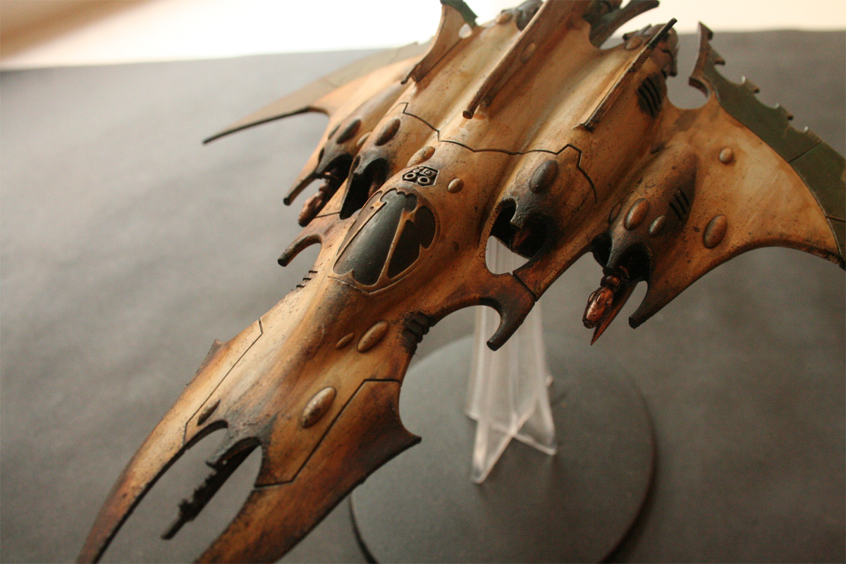 Razorwing Jet Fighter - Dark Eldar Painting Progress : GRIM DARK REALMS