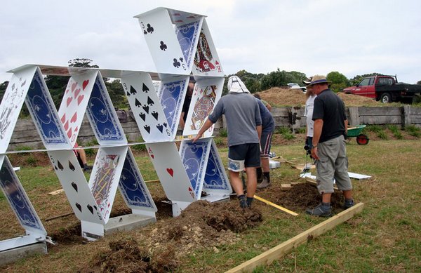 Giant house of cards