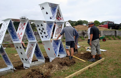 Giant house of cards