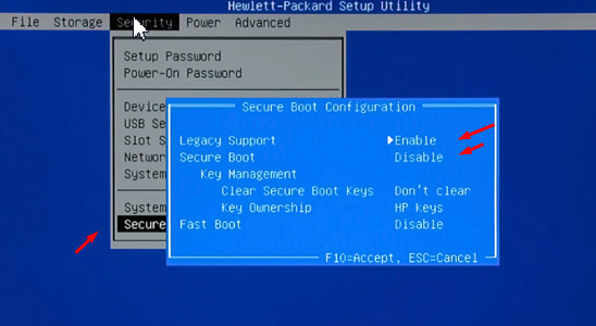 Desactiver UEFI sur HP - Astucesinformatique