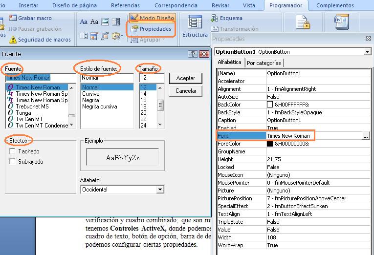 Blogfolio de Piedrabuena Marcela Jacqueline: Controles de Word: Comunes ...