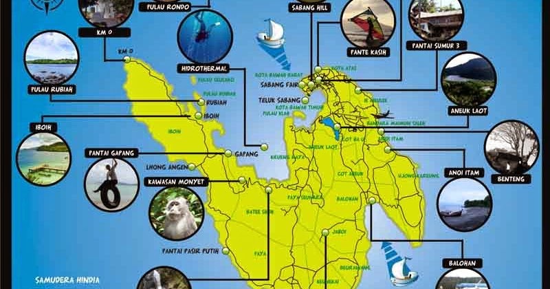 Peta Kota Sabang - INFORMASI SABANG INDONESIA