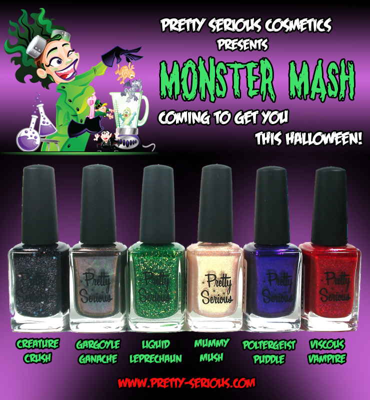 Scrangie: Preview of Pretty Serious Cosmetics Monster Mash collection ...