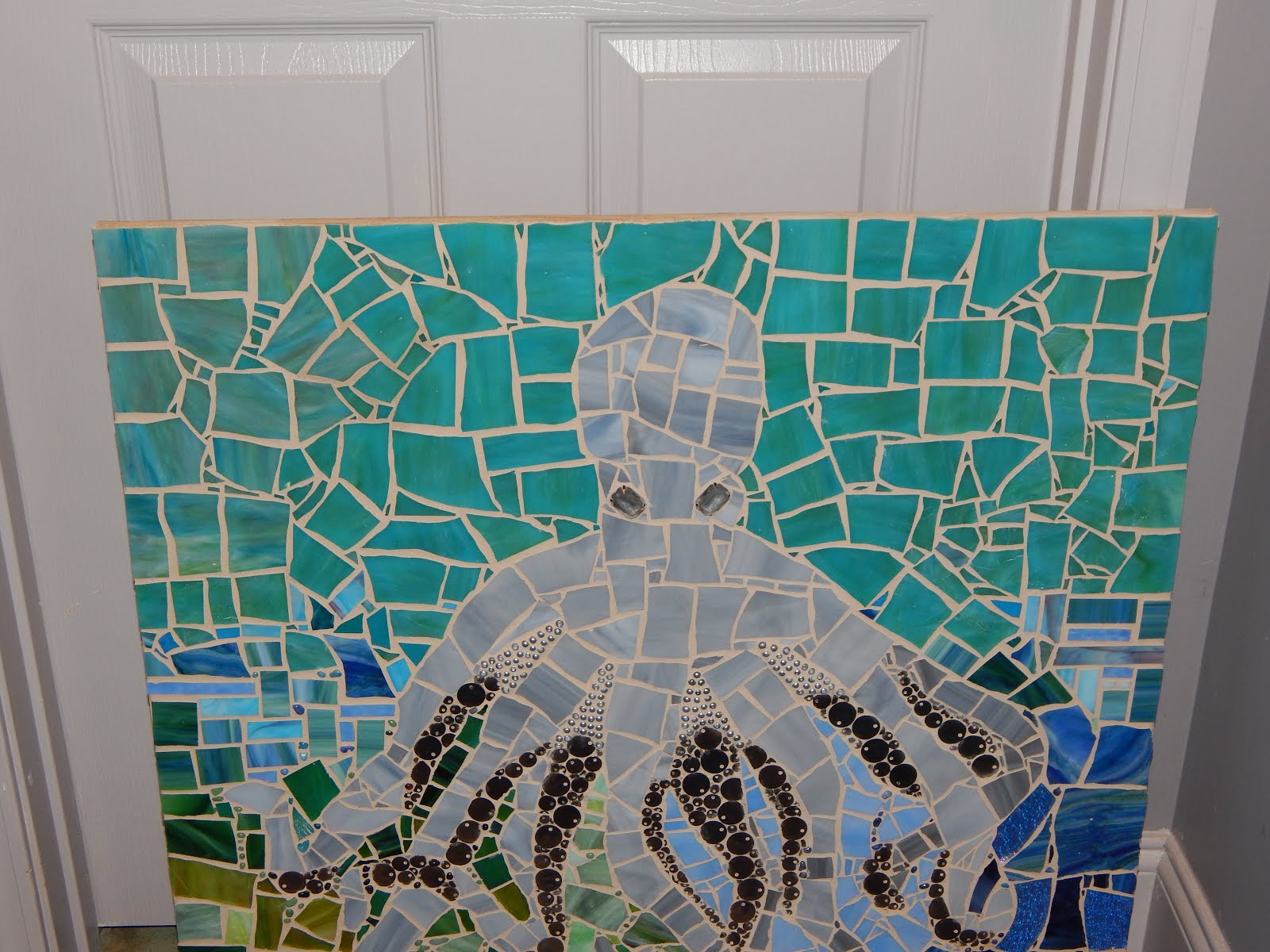 Broken Bit Mosaics: Octopus Mosaic