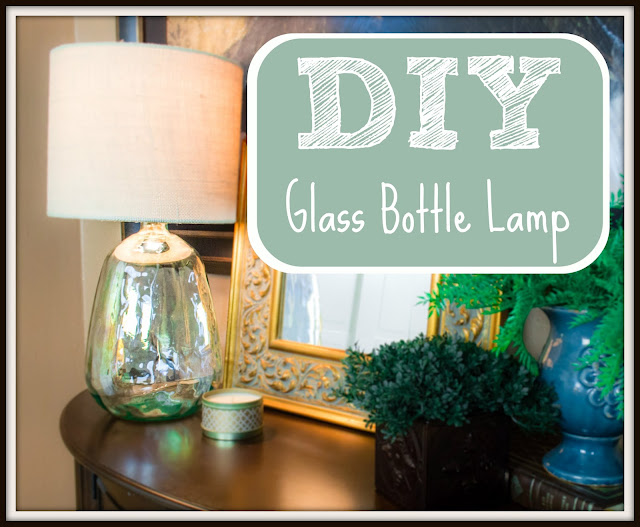 Entertaining Grace: DIY Glass Bottle Lamp