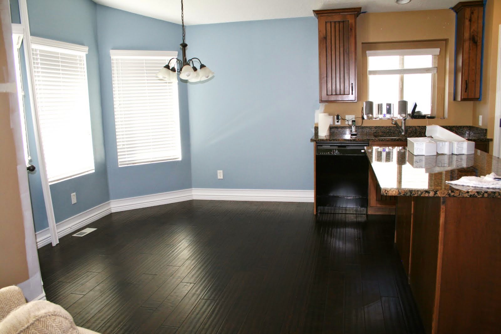 DIY Why Spend More: Faux tall baseboards