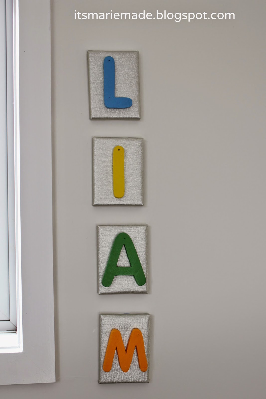 It's Marie Made!: DIY: Easy Name Canvases