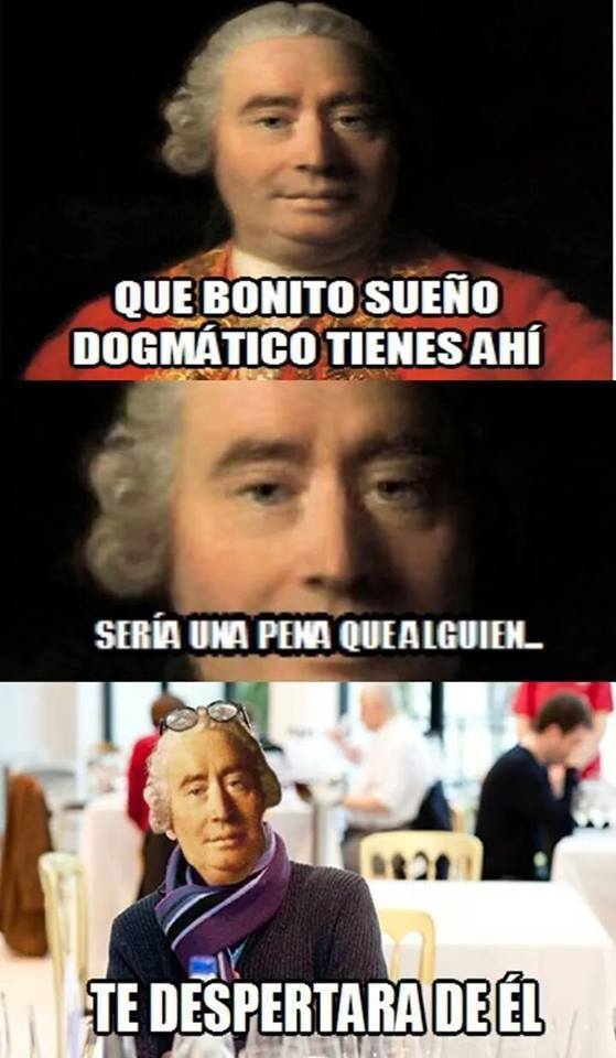 Filosofía para 6°: Memes filosóficos - Descartes, Hume y Kant