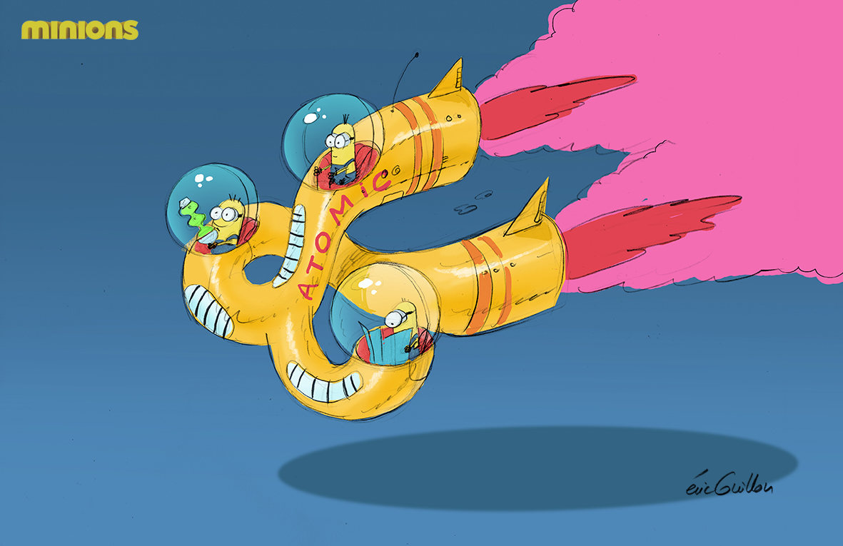 eric guillon: Minions's ship. Few early sketches...