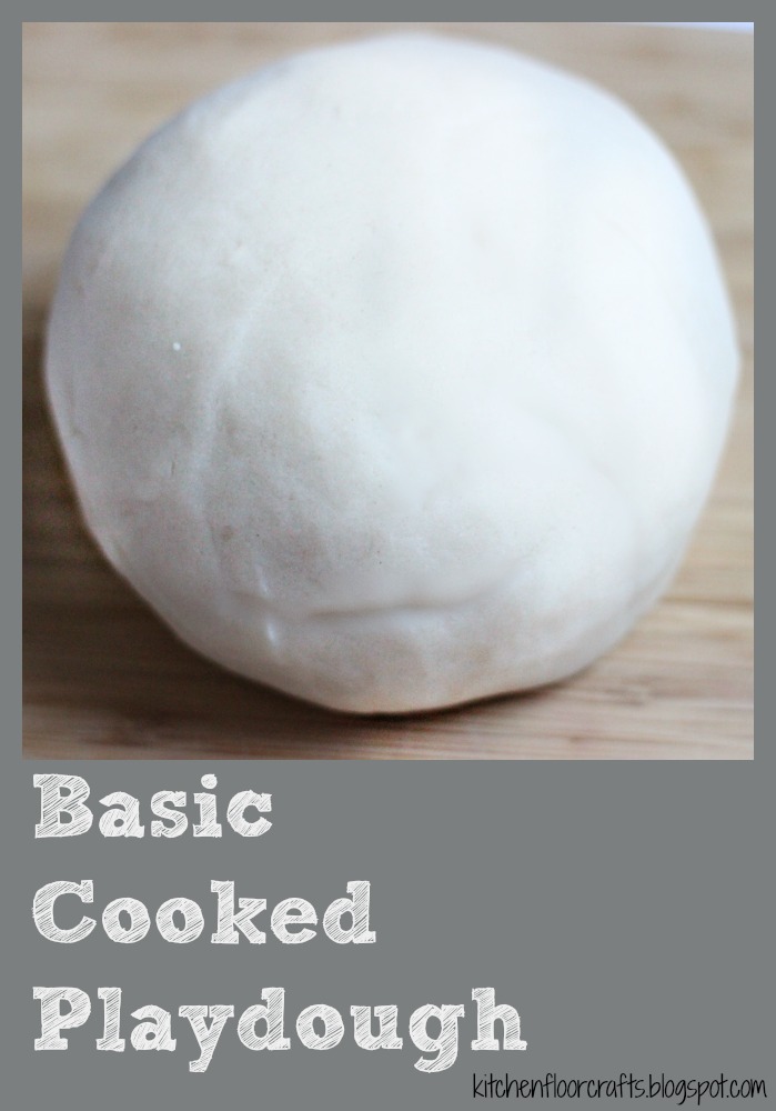 Kitchen Floor Crafts: Basic Cooked Playdough
