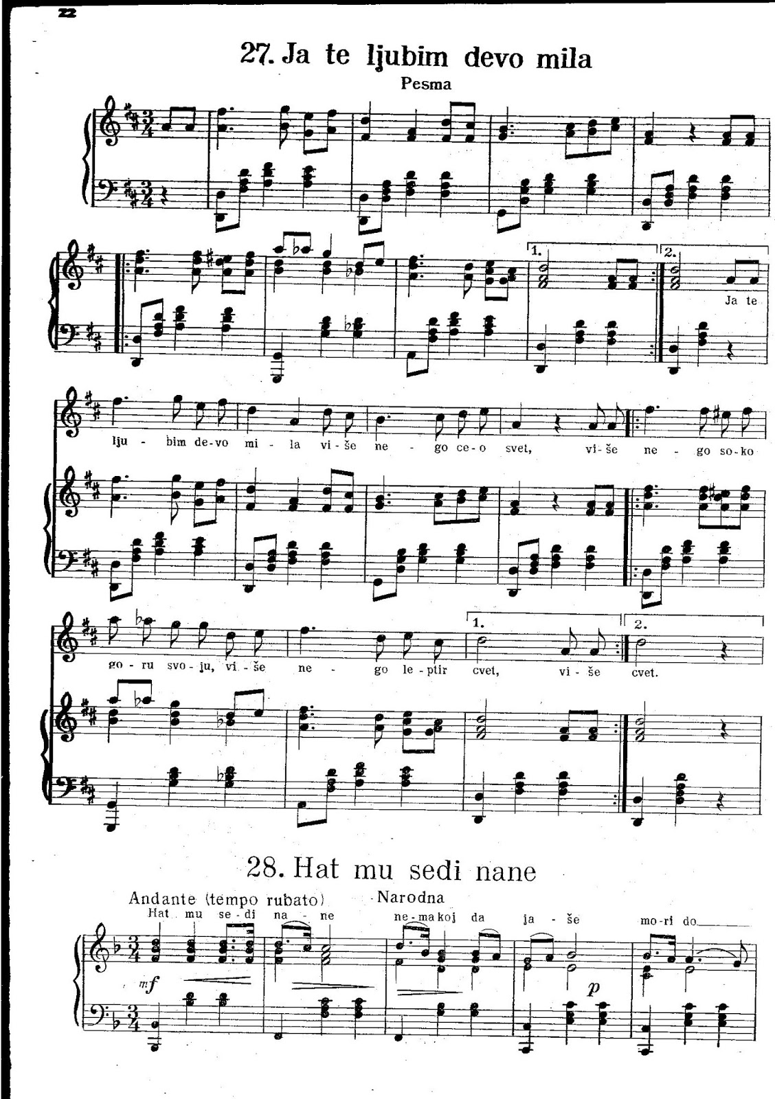 Scores for Balkan music Note za Harmoniku Violinu