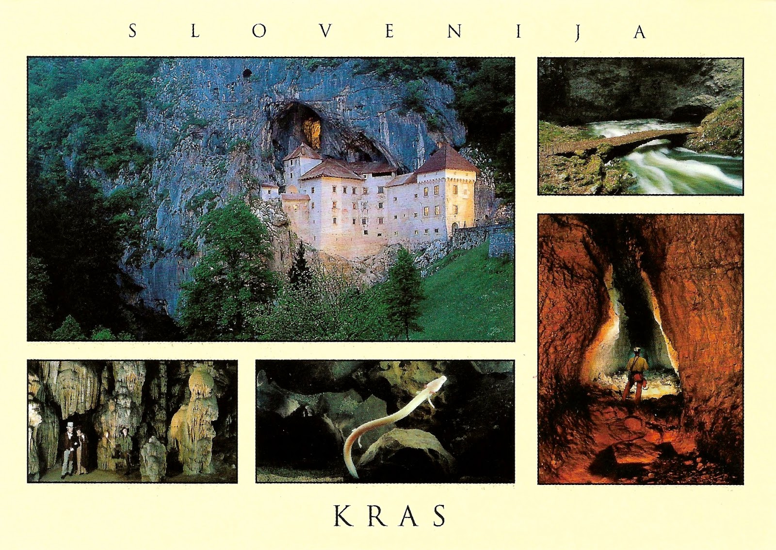 My Favorite Postcards: Caves in Kras Slovenia, UNESCO