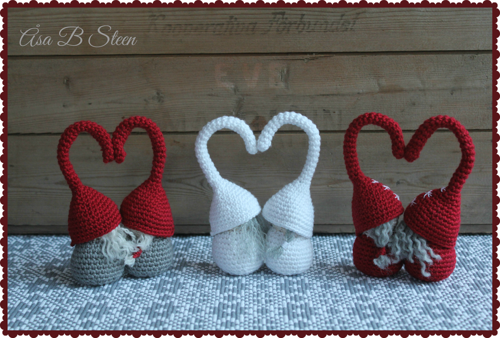 steenistugan: Virkade tomtar eller en riktig tomtepuss!