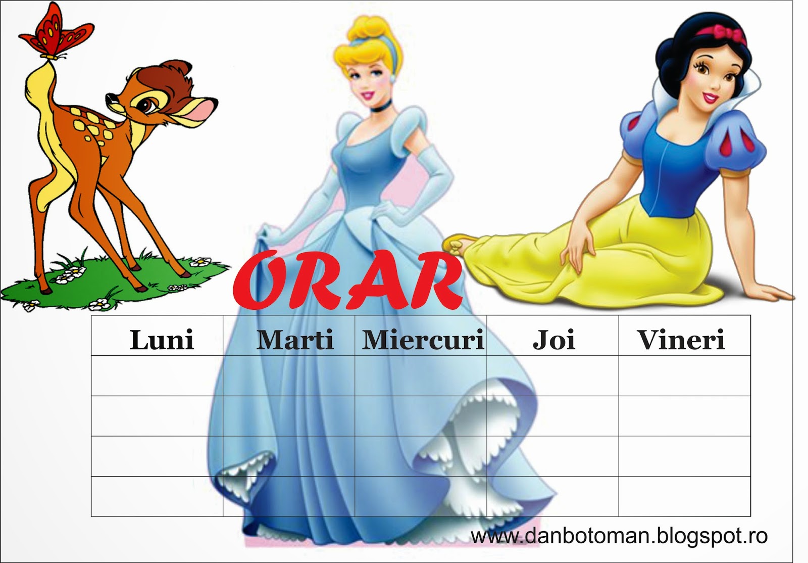 Da Culoare Vietii: Descarca gratis orar pentru scoala