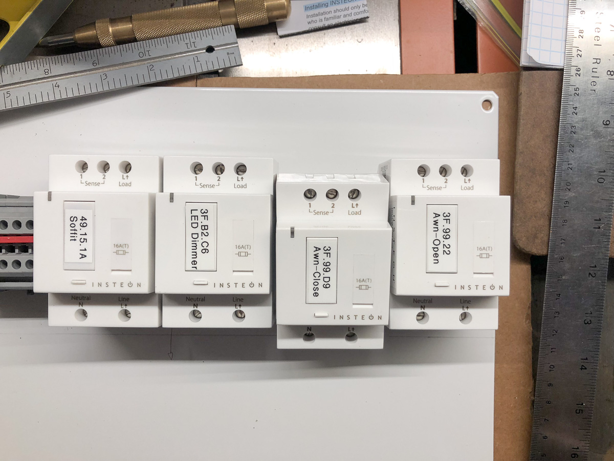 Insteon Control Panel for Patio Awning Somfy Motor and LED Lighting ...