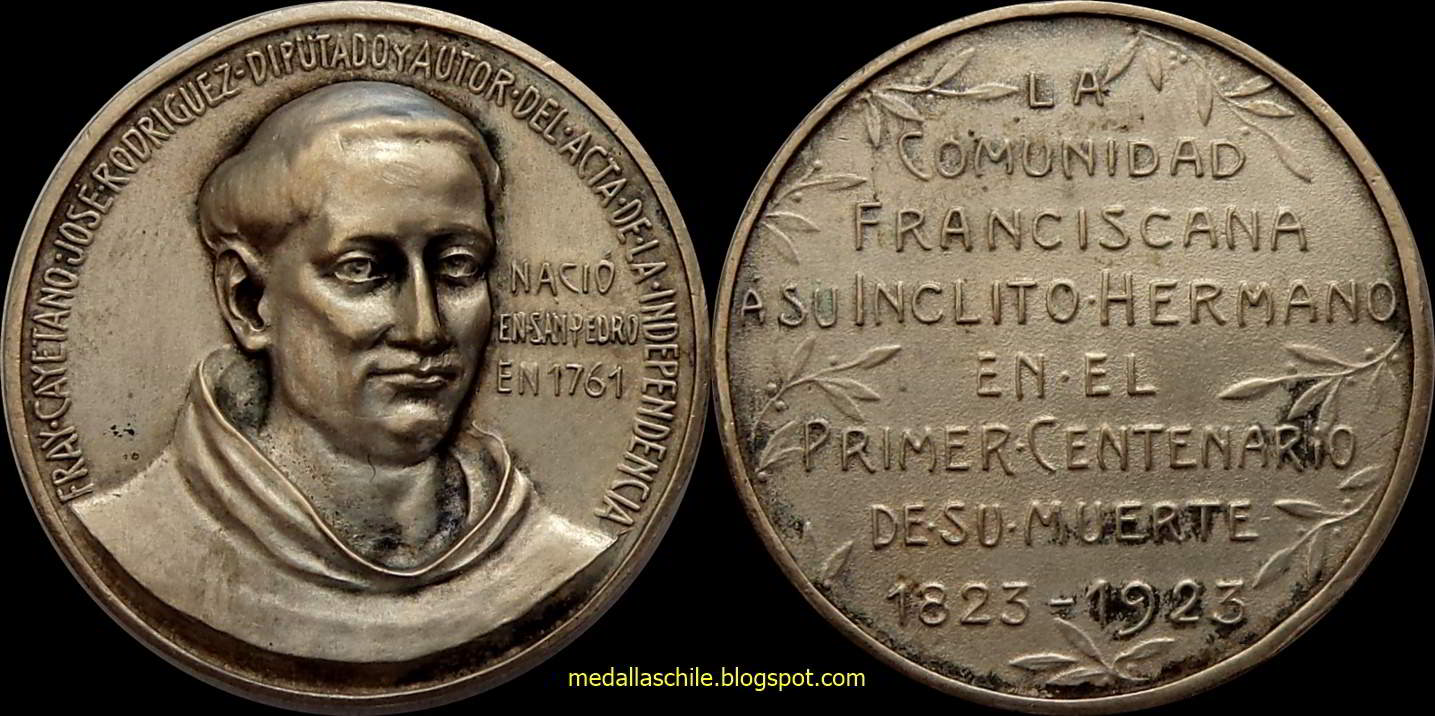 Fray Cayetano Rodríguez | Medallas Chile