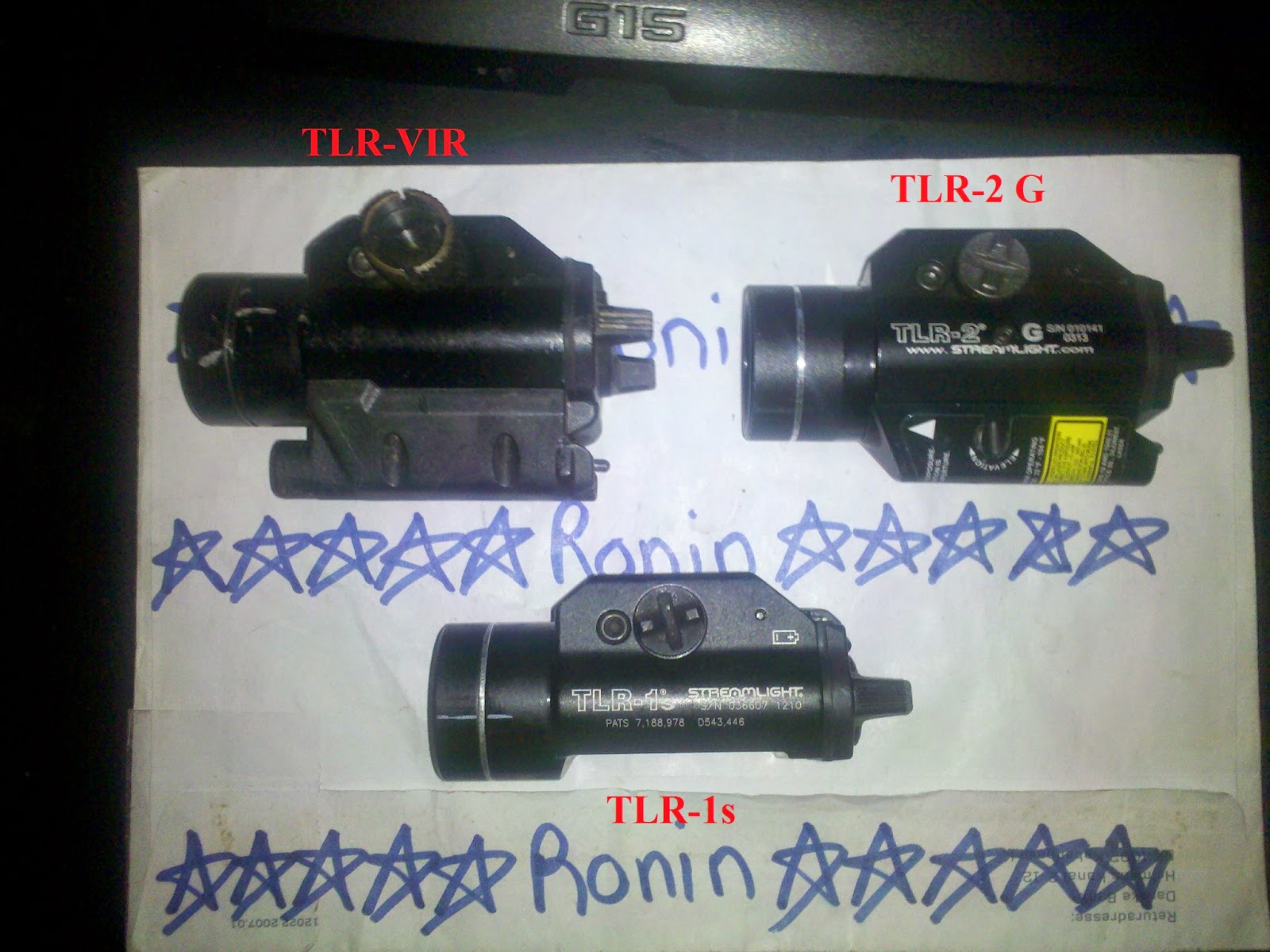 Ronin Tactical's New Site: STREAMLIGHT Comparisons between TLR-1s, TLR ...