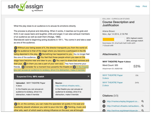 Elevate | University Campus Suffolk: SafeAssign Originality Report Updates