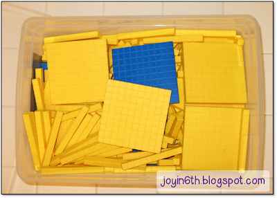 Finding JOY in 6th Grade: 26th Day: Math Manipulatives for Partners or ...