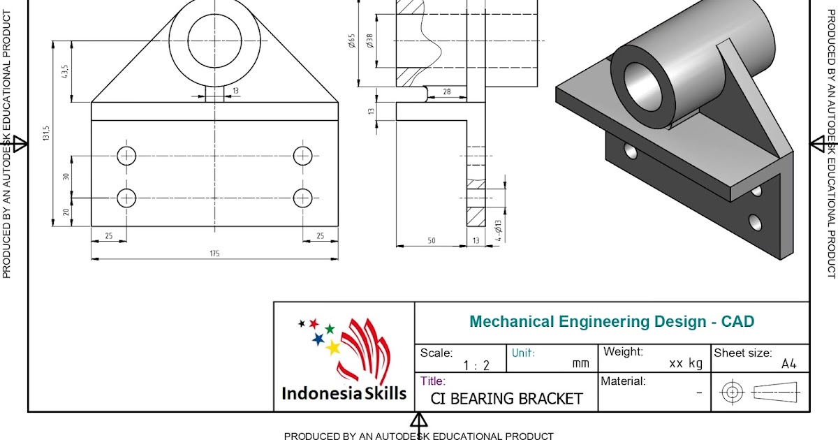 Kumpulan Jobsheet Gambar Autodesk Inventor - RintangChan