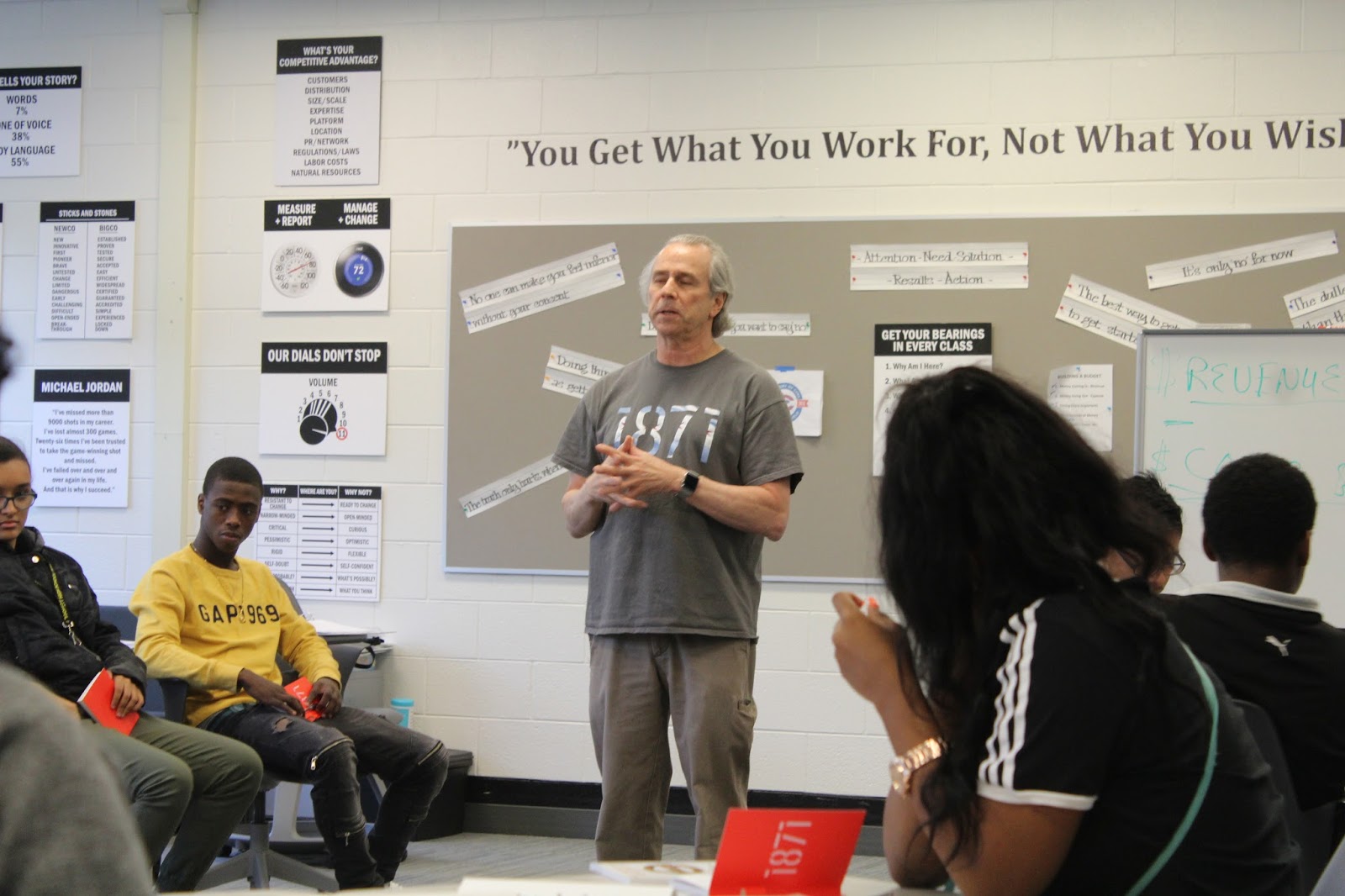 Hindsight : Class Two at DYETT High School with the Eagle Entrepreneurs