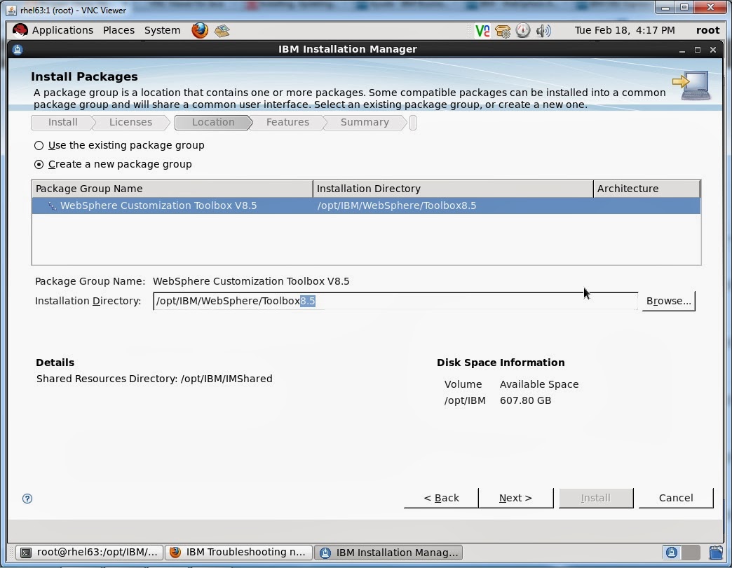 websphere-infra: Install IBM WebSphere Application Server 8.5.5 ND