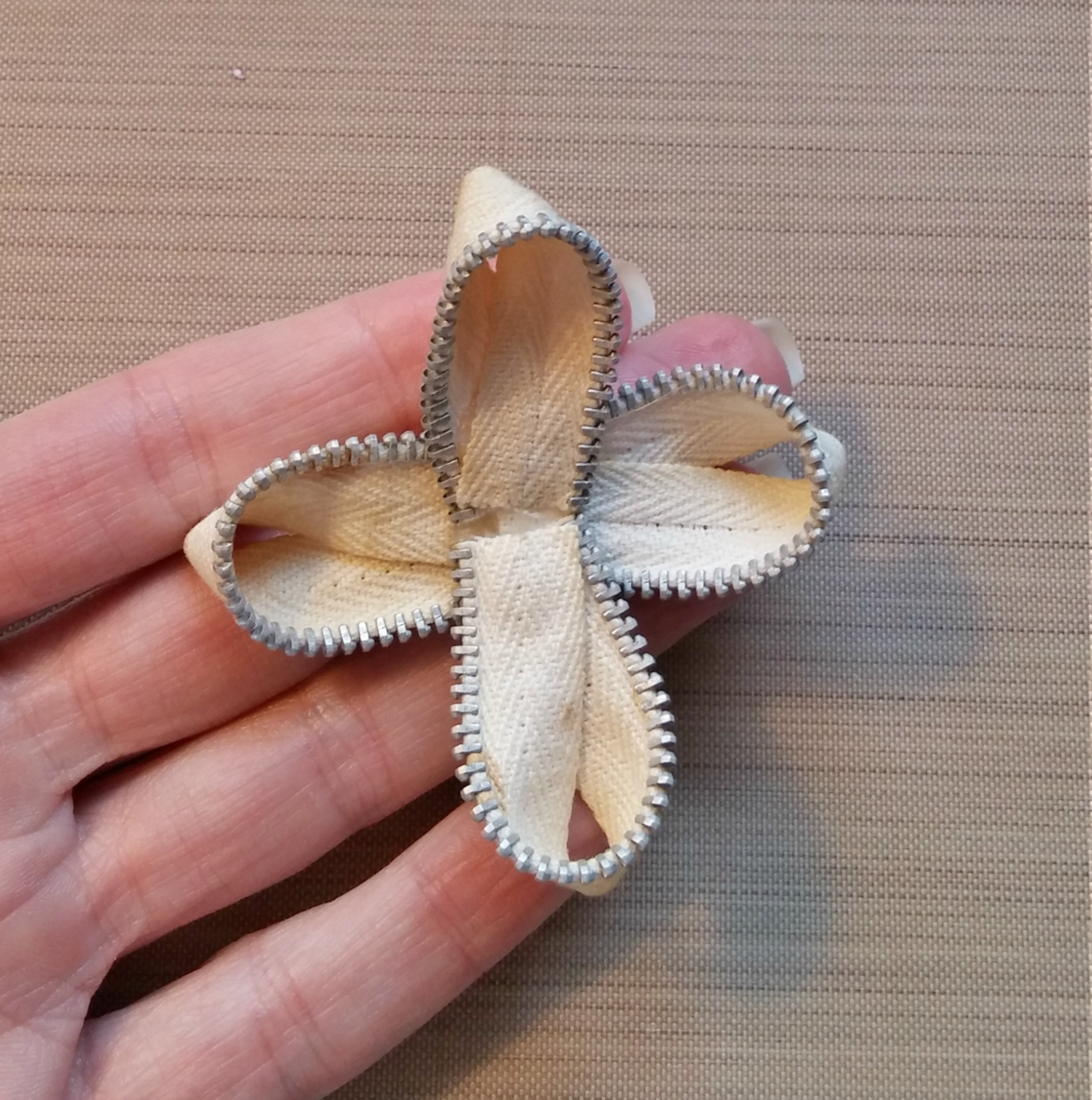 Vintage Zipper Flower Tutorial & Upcycled Shirt Cuff Bracelets ...
