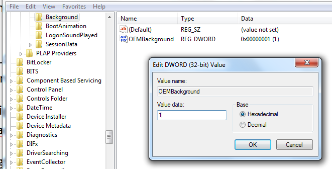 How to set logon screen wallpaper without any software on windows7 ...