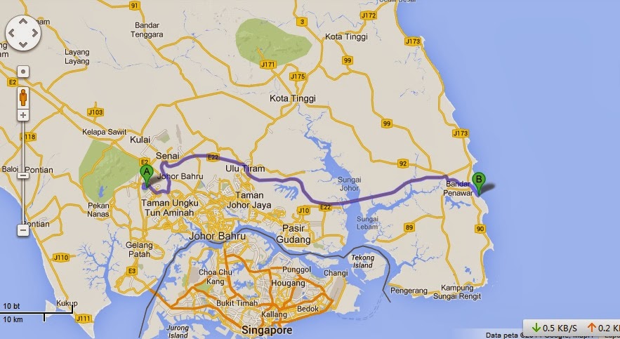 Familykuzmz: Sekilas Angin Di Teluk Ramunia, Kota Tinggi, Johor