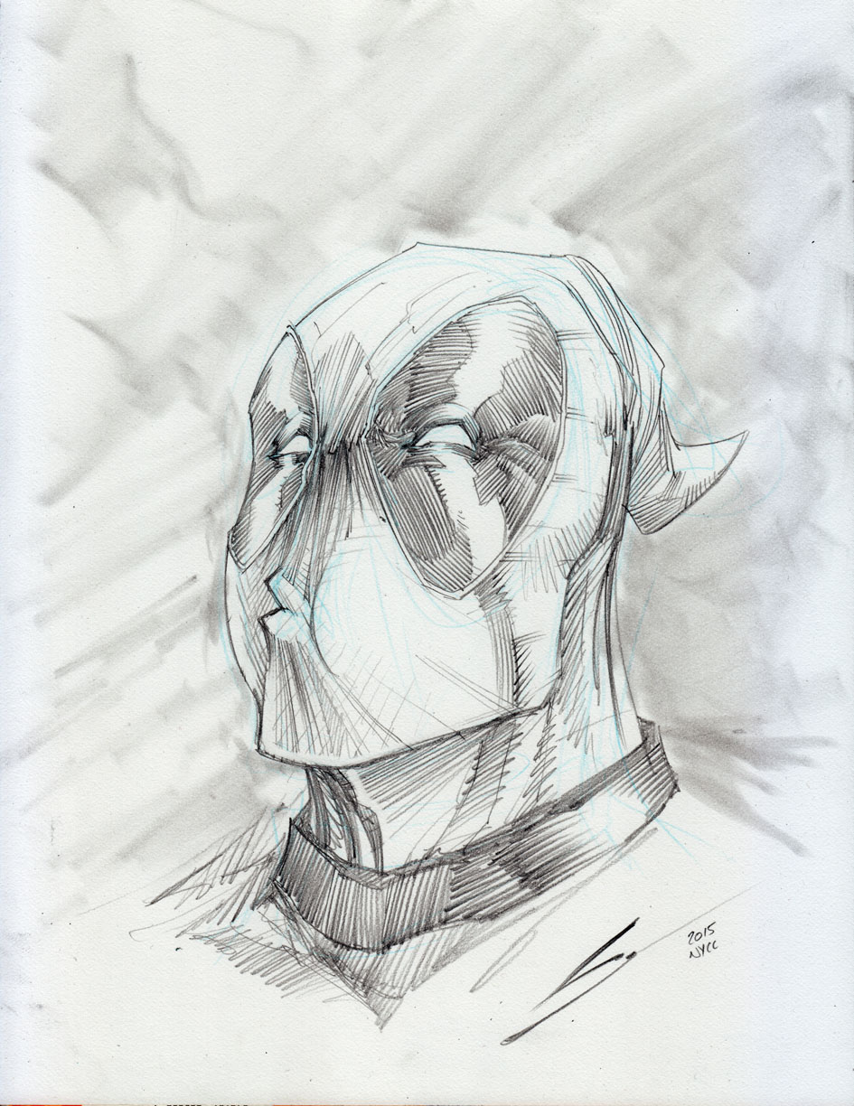 MARVEL COMICS: DEADPOOL HEADSHOT ART--