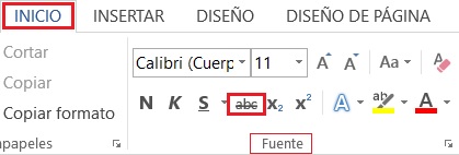 Partes de Inicio (Word)
