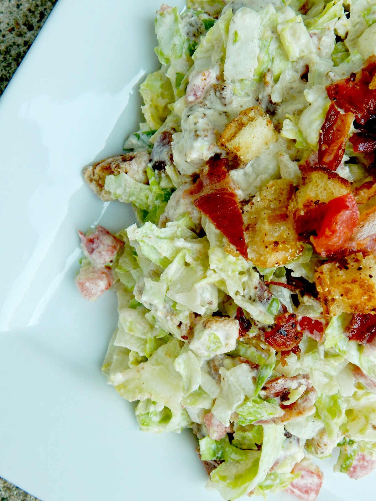 Chopped B.L.T. Caesar Salad | Ally's Sweet & Savory Eats