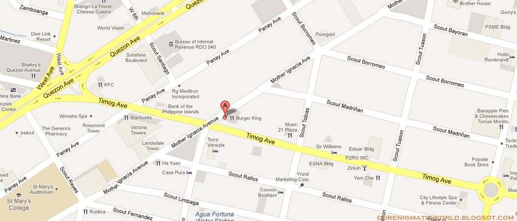Our Enigmatic World: Burger King in Timog Avenue in Quezon City