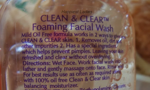 Clean and Clear Foaming Facial Wash Review - Happiest Ladies
