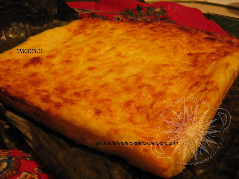 Cocina Costarricense: bizcocho de Costa Rica
