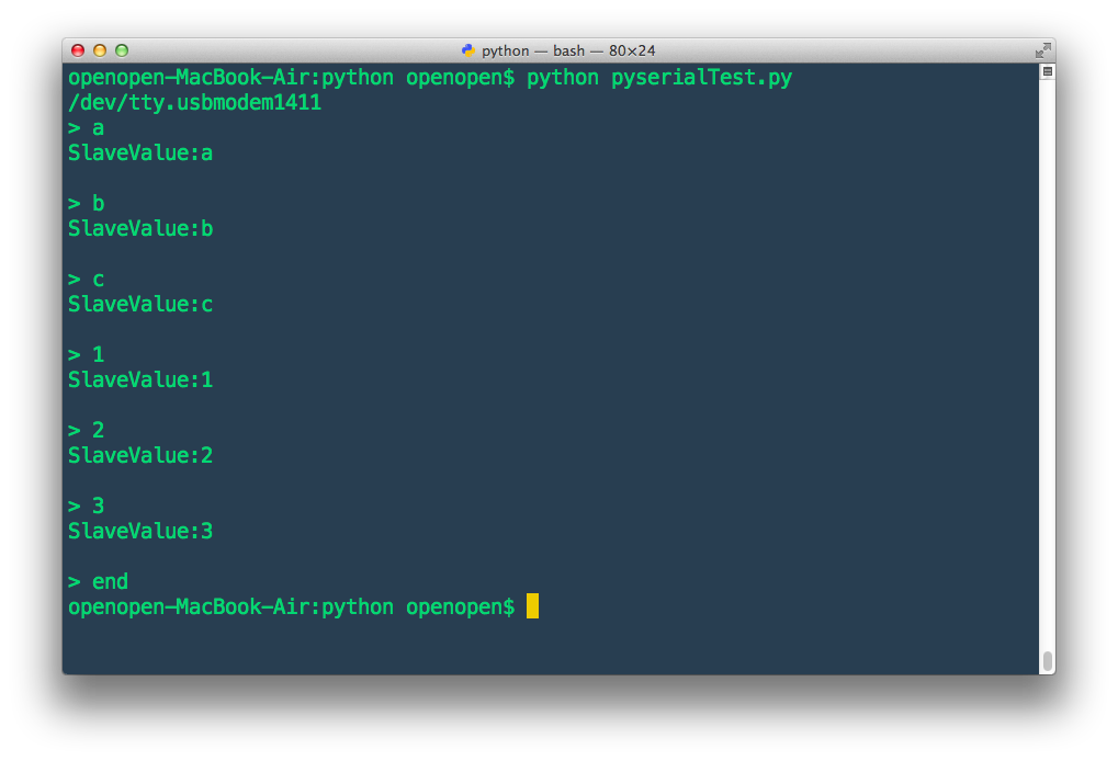 開心開一: [Arduino] serial communication using PySerial (Mac)