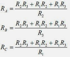 A A S M: TRANSFORMASI RESISTANSI STAR - DELTA (Y - ∆)
