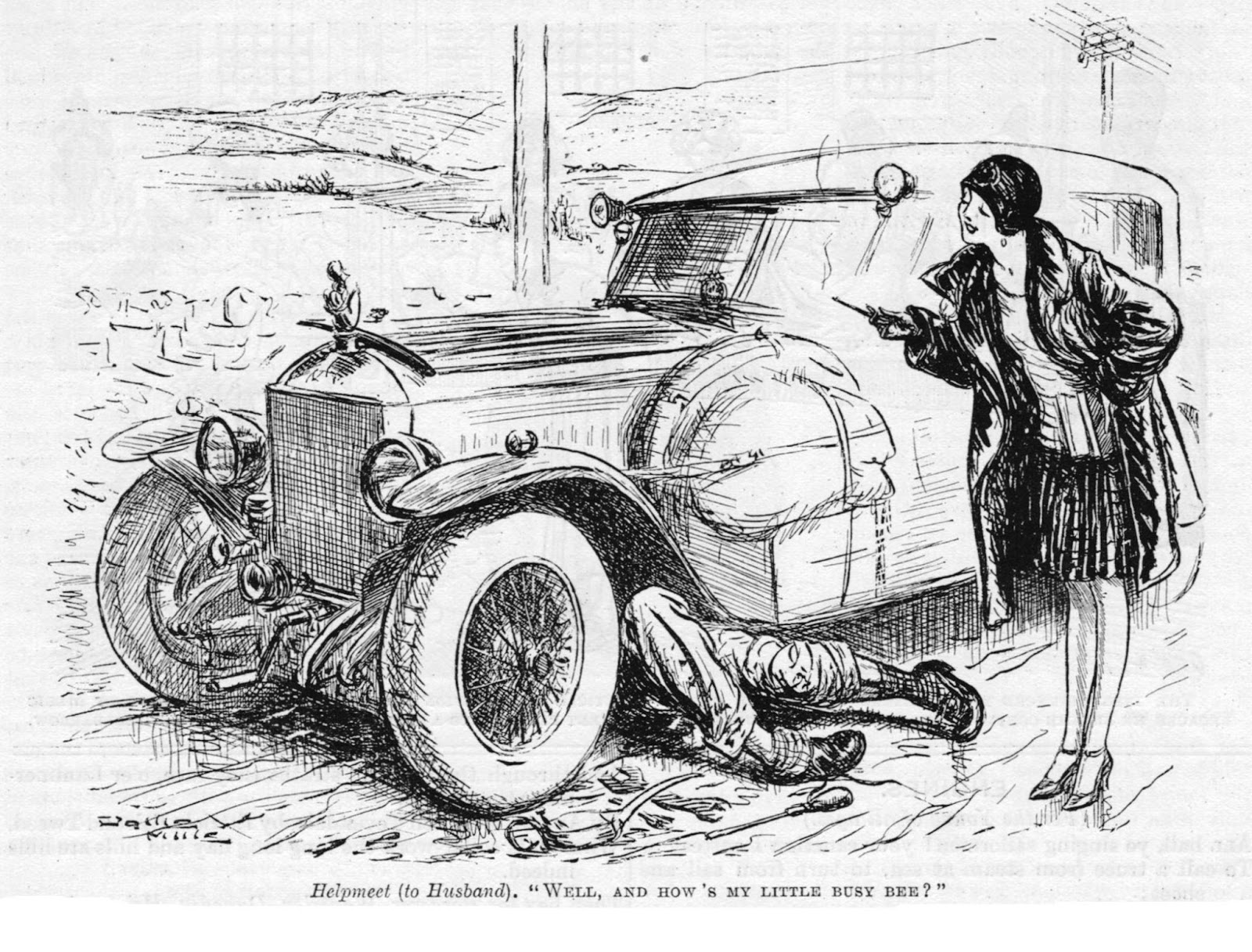 Antiquarian Punch prints and cartoons: motoring cartoons from punch
