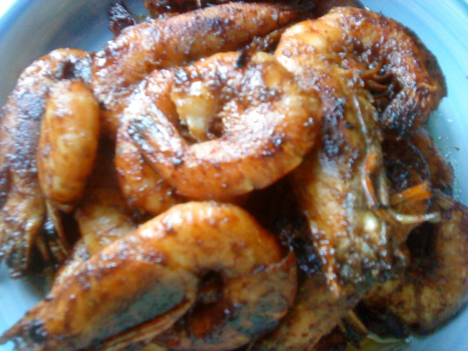 Cooking Pleasure: Fried Tamarind Prawns [Assam Prawns]