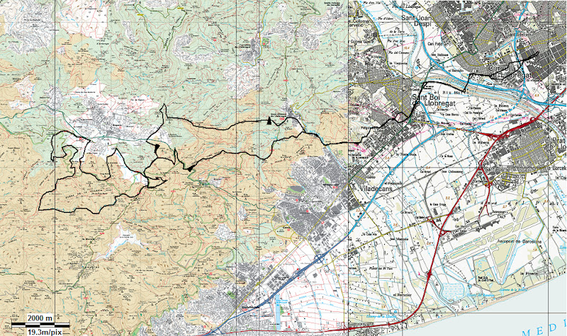 Cicloteam-Grandia: Ruta "fresca" por el Garraf, con 67 km. y 1450m. asc.+