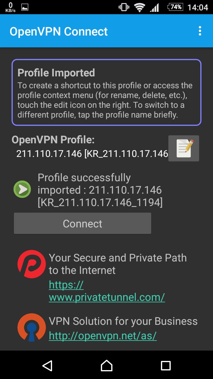 한국으로 우회 접속하기(VPN이용, 안드로이드 only) - Here and Here