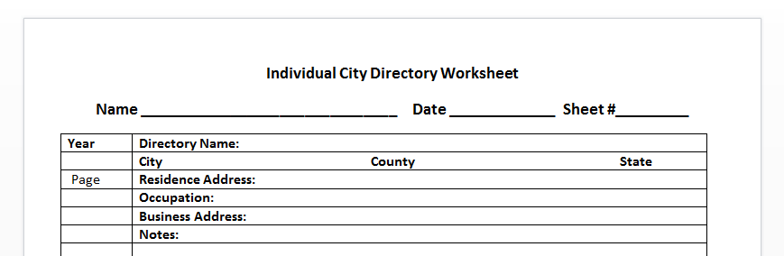 The Organized Genealogist: FILE FRIDAY - Individual City Directory ...