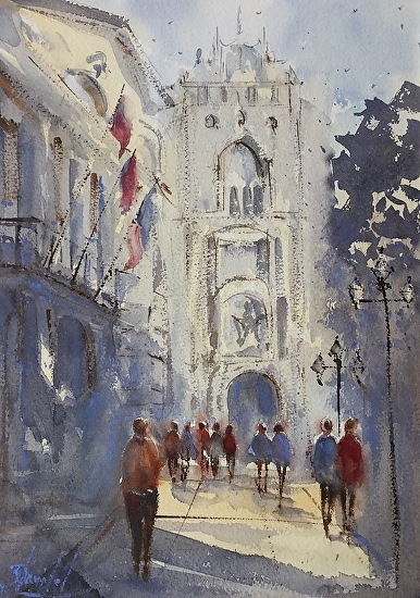 Watercolor Artists International: French Cityscape, France,Fine Art ...