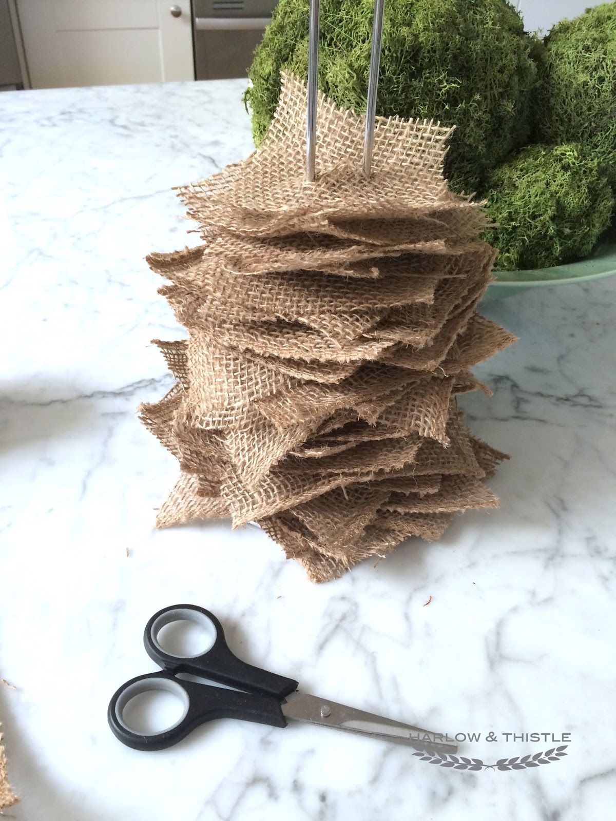 DIY Burlap Christmas Tree - Harlow & Thistle