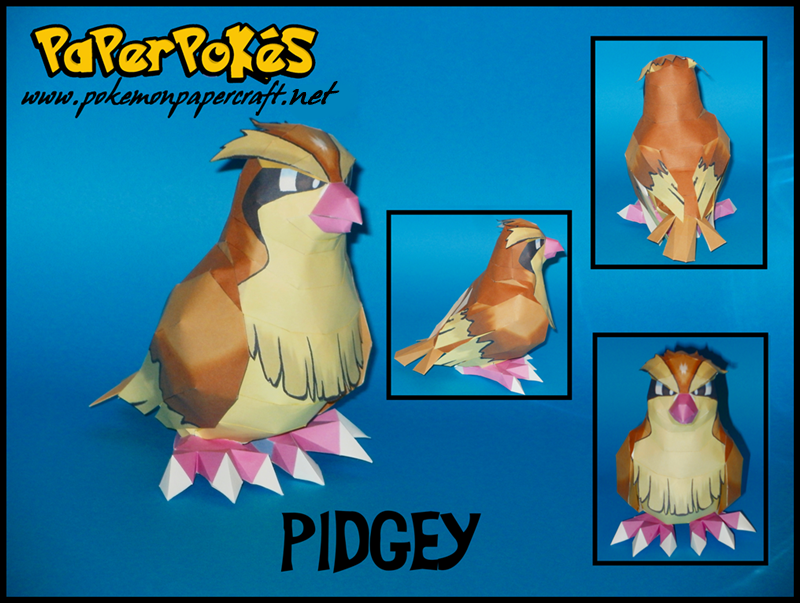 PaperPokés - Pokémon Papercraft: PIDGEY