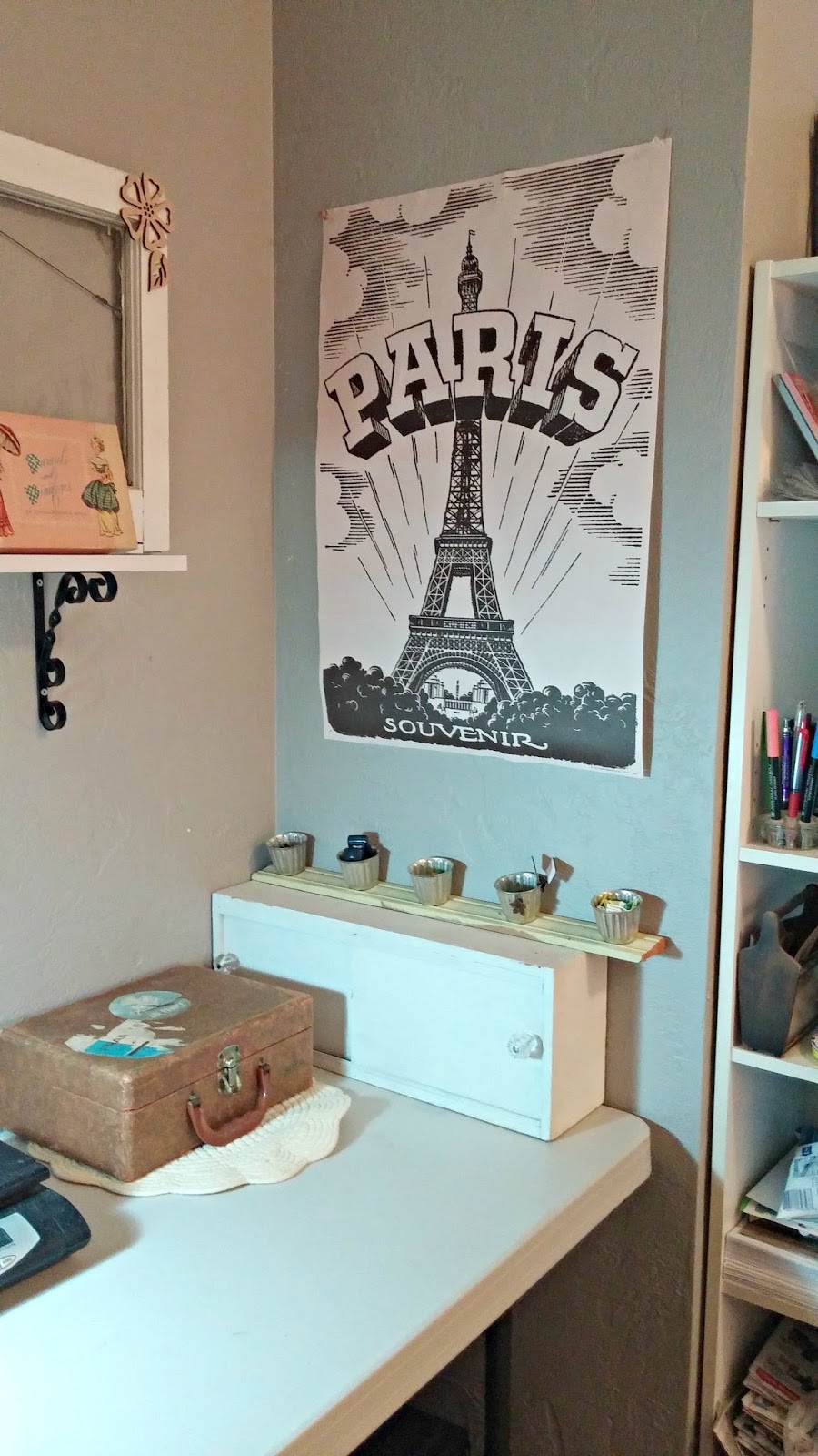 Craft Studio Makeover Reveal - Part II - Little Vintage Cottage