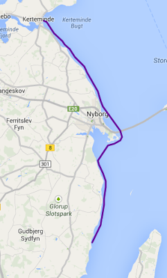 Friluftstid: Fyn rundt i havkajak, dag 1 d.01/07-2013, Kerteminde-Lundeborg