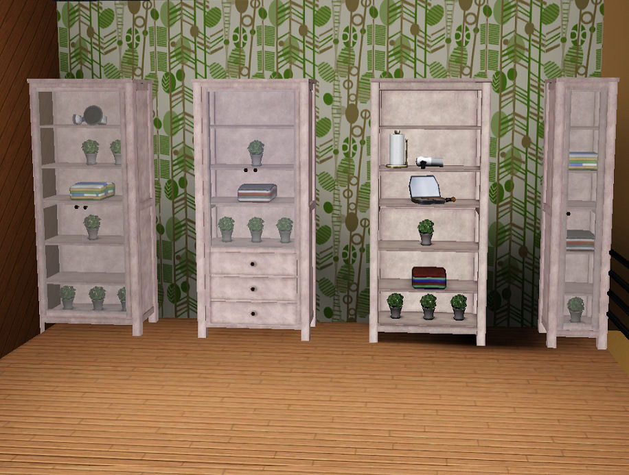 My Sims 3 Blog: 4 High Hemnes Shelves by Simalia
